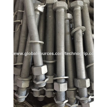 Hex screw, fully threaded with nuts & washer, ISO 4017, Hex Screw Bolts ...