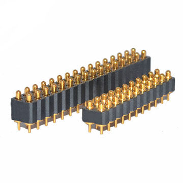 China Multi-pin double row through-hole 2-128 pin spring pin connectors ...