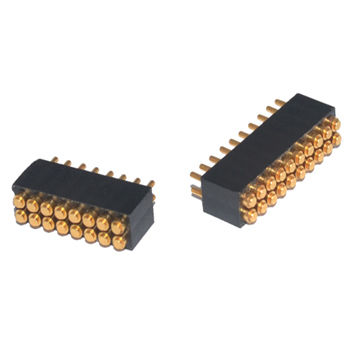 1.27mm pitch double row 16pin-24pin spring loaded contacts pin, pogo ...