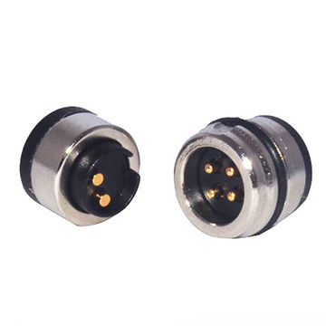 China 4-pin male and female magnetic power connector on Global Sources