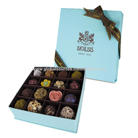 Paper Board Chocolate Packing Box, Gold Hot Stamping Colorful Printed ...