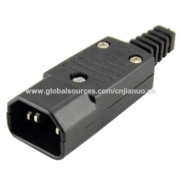 C14 Iec Connector Rewireable Horizontal Connector, 10a, 250v - Buy ...