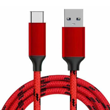 3ft / 6ft / 1m / 2m 2.4a Nylon Braided Usb C Type C Charging Cable ...