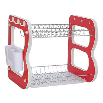 Buy Wholesale China Two Tier Stainless Steel Dish Rack With Plastic ...