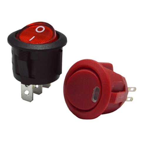 Buy Wholesale China Honyone Round Mini Rocker Switch With Led 20mm 2 ...