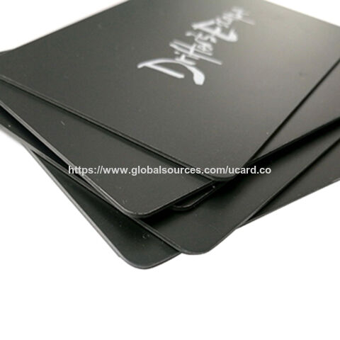 China Black Core Plastic Stock Printing Cards on Global Sources
