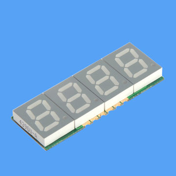 Seven Segment SMD 4-digit LED Display in Red, Milky, Blue and White ...