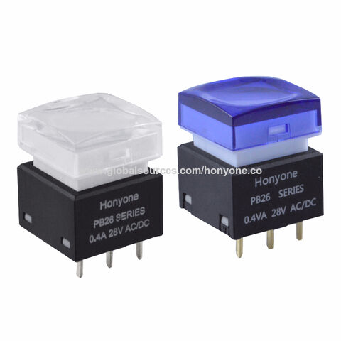 China Honyone 15*15mm Momentary/Self-lock SPDT/NONC RGB Color LED ...
