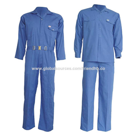 190g Royal Blue Work Uniform, 80 Polyester 20 Cotton Coverall - Expore ...