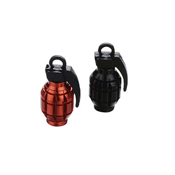 Buy Wholesale China Aluminum Grenade-shaped Tyre Valve Caps For Car ...
