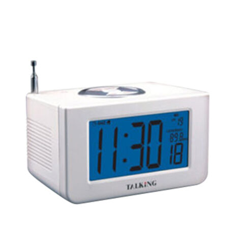 Buy Wholesale China Radio-controlled Talking Alarm Clock With Big Blue ...