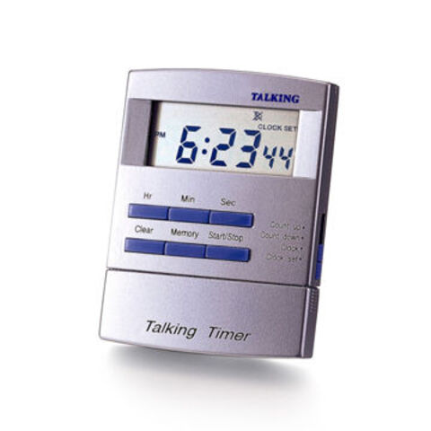 China Digital Talking Countdown/Up Timer with Clock, Memory for One-touch Recall of Countdown ...