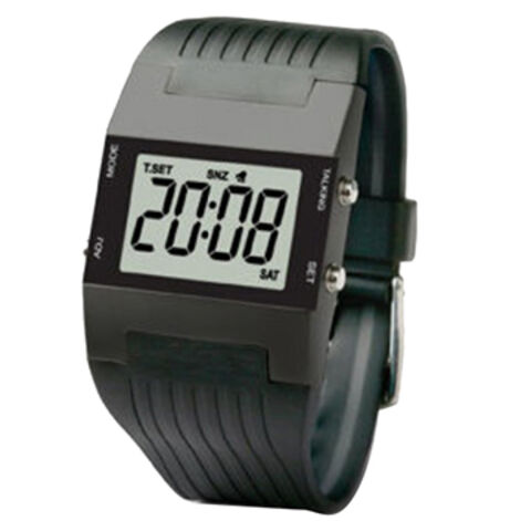 Digital Talking Alarm Man's LCD Watch with Weekday Report and ...