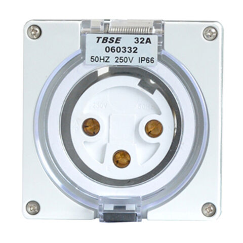 Australian Industrial Waterproof Power Socket Outlet, 32a/250v/3-round ...