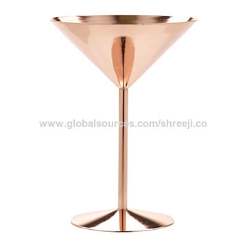 Buy Wholesale India Copper Coated Goblet Glass & Goblet Glass | Global ...
