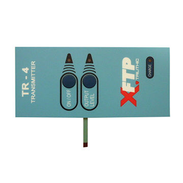 LED light PCB membrane keyboard switch with metal domes and connectors ...