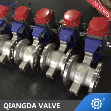 Buy Wholesale China Api608 V Port Flanged Ball Valve Fs Fb Lv Op ...