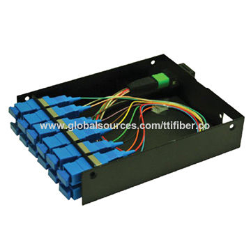 1U 12 Port SC Singlemode Simplex MTP/MPO Fiber Optic Cassette, 1 U MPO ...