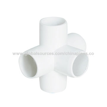 China PVC pipe fittings, 5 way connector ASTM standard on Global Sources