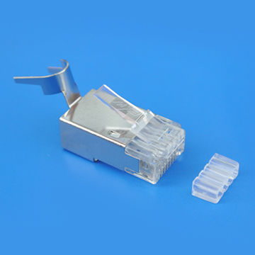 8P8C/STP/Gold-plated 50U/UL Certified/8-pin/CAT7 Connector, Cat7 STP ...