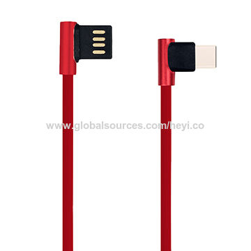 Buy Wholesale China L Shape Usb Am To Type C Cable Right Angle Data ...