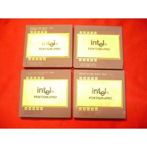 Intel Pentium Pro Gold Top Pinned Ceramic Cpu Processor, Intel Pentium ...