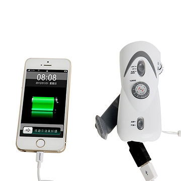 Buy China Wholesale Rechargeable Flashlight Hand Crank With Cellphone ...
