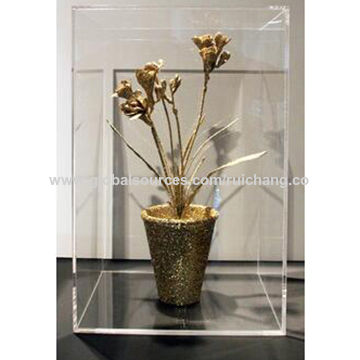 Buy Wholesale China Clear Acrylic Flower Display Box & Clear Acrylic ...