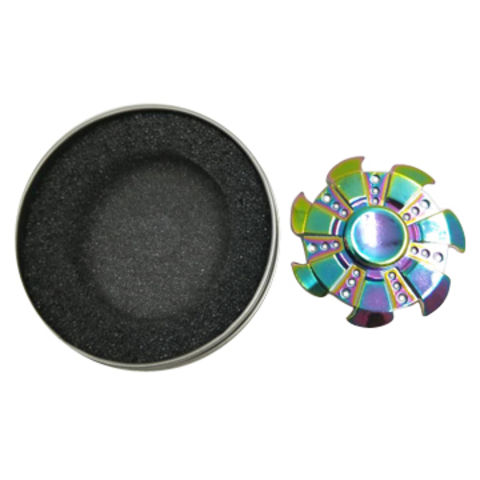 Popular Design Hand Spinner Dazzling Color Metal Alloy Tri Spinner ...