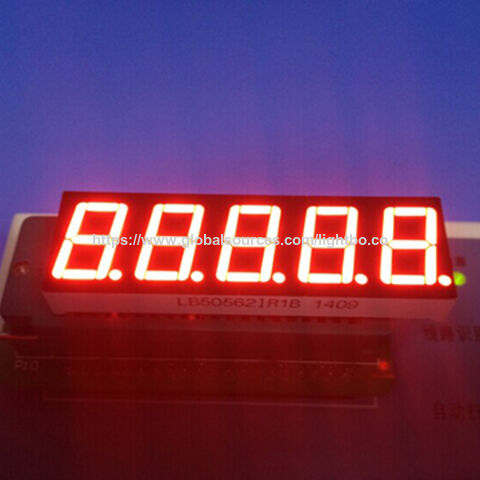 China 7-segment LED Display, Ultra Red 5-digit led display 0.56-inch ...