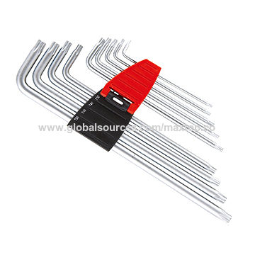 Buy Wholesale China Hex Key Allen Wrench, Flat Head 9 Pieces/set Crv ...