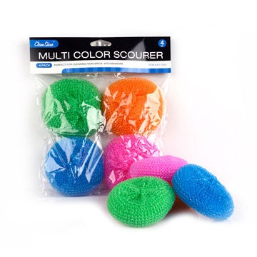 Buy Wholesale China Plastic Pan Scourers, Kitchen Plastic Mesh Scrubber ...