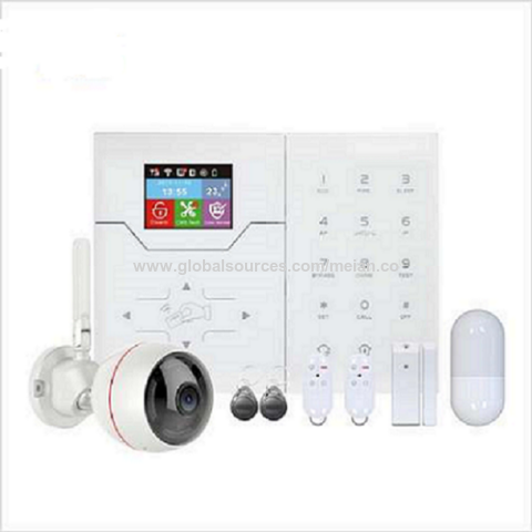 Smart Mobile App Operating Home Protection Wireless Gsm & Wifi Burglar ...