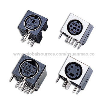Buy Wholesale Taiwan Mini Din Connectors, Jack Dip Right Angle Type ...
