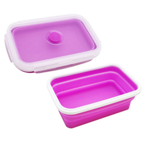 Mid Size Rectangular-shaped Lunch Box With Food-grade Silicone Body ...