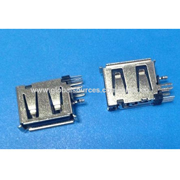 Short body 10mm USB connector with A-type 2.0, USB Connector USB AM ...