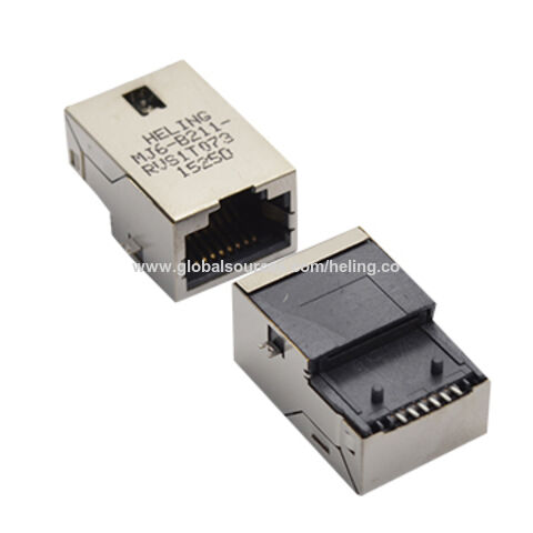 China Giga ultra low profile RJ45 connectors smt shielded H=8.83mm on ...