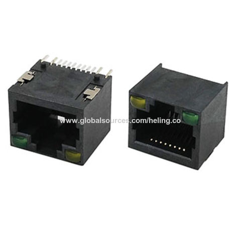 Buy Wholesale China 8p8c Surface Mount Very Low Profile Integrated With Leds Rj45 Modular Jacks ...