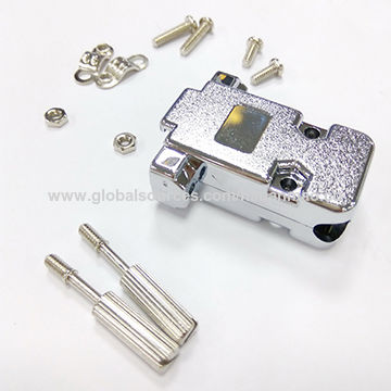 Taiwan D-SUB 9, 15, 25, 37, 50 Pins Hood Assembly Kits 45-degree ...