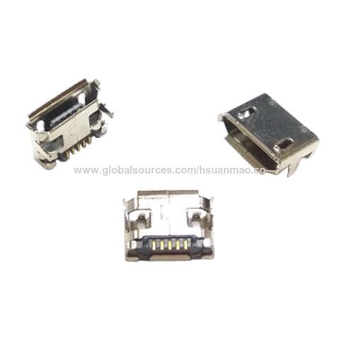 Buy Wholesale Taiwan Micro Usb Pcb Connector, Female 5-pin B Type, Pin ...