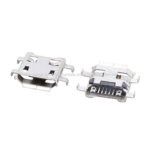 Micro USB PCB Connector 5Pin B Type Offset Female SMT Type, Micro USB ...