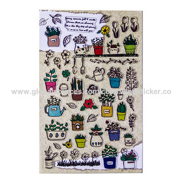 Buy Wholesale China Flower Epoxy Sticker For Home Decoration & Flower ...
