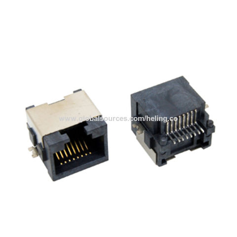 Very Low Profile Recessed Smt Rj45 Connector, Shielded , H=7.5mm, Rj45 ...