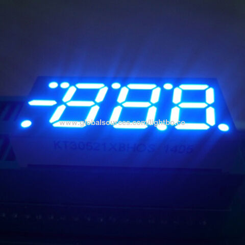 Ultra Blue 0.52" Common Anode 3 Digit 7 Segment Led Display For ...
