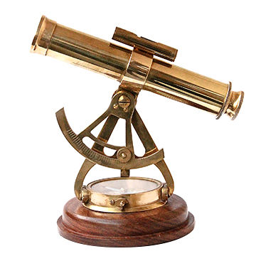Buy Wholesale India Maritime Nautical Compass And Brass Telescope With ...