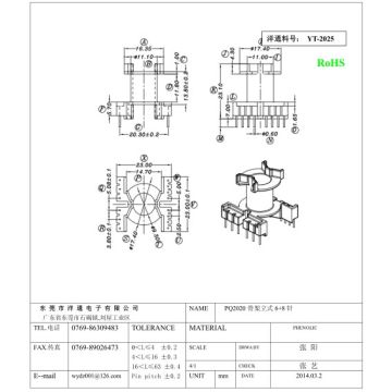 Pq2020 High Frequency Transformer Bobbin Vertical Bakelite 6+8pin $0.03 - Wholesale China Pq2020 ...