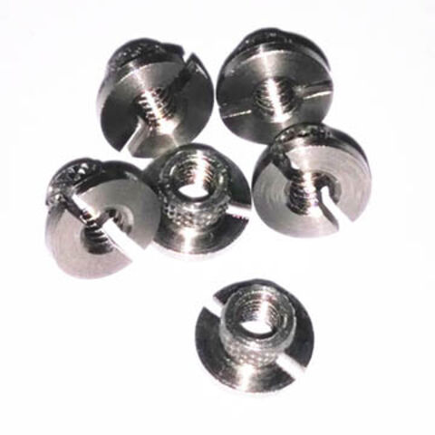 High quality 5.54*3.18mm/2-56 thread stainless steel slotted knurling ...