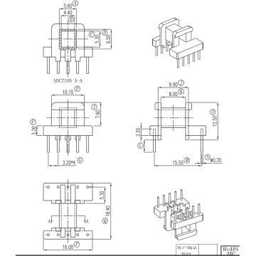 Buy Wholesale China Ee16 Horiztional Bakelite Bobbin Transformer Bobbin ...