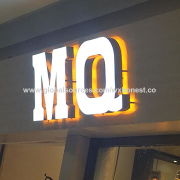 China Front/Back Lit Channel Letters 3D Signs with Installation ...