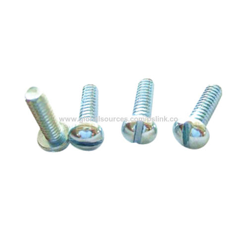 Buy Wholesale China M4 Slot Head Screw With Blue Zinc Plating & M4 Slot ...